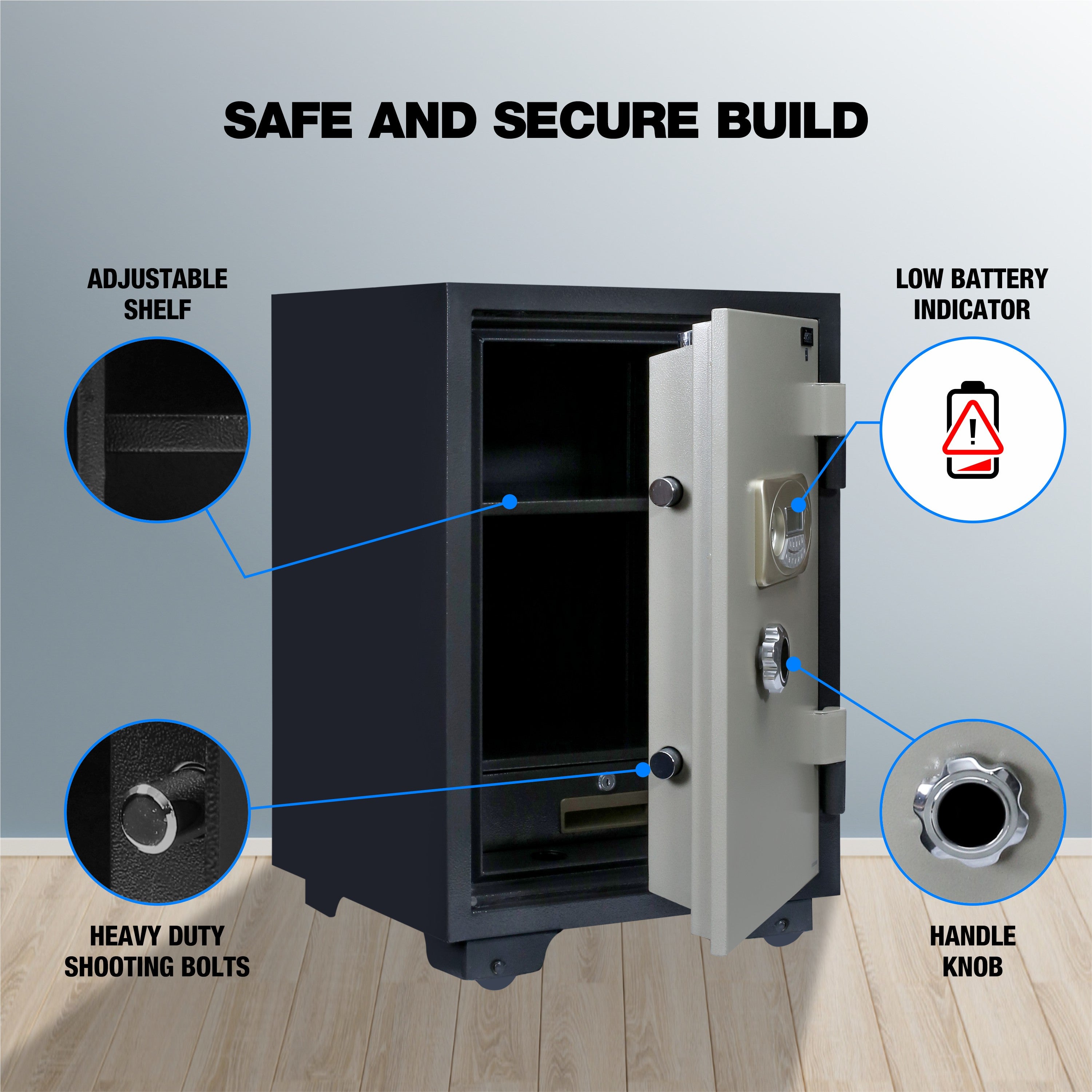 Buy Ozone Fire Warrior - 77 - 67L - Digital Safe Locker | Ozokart ...