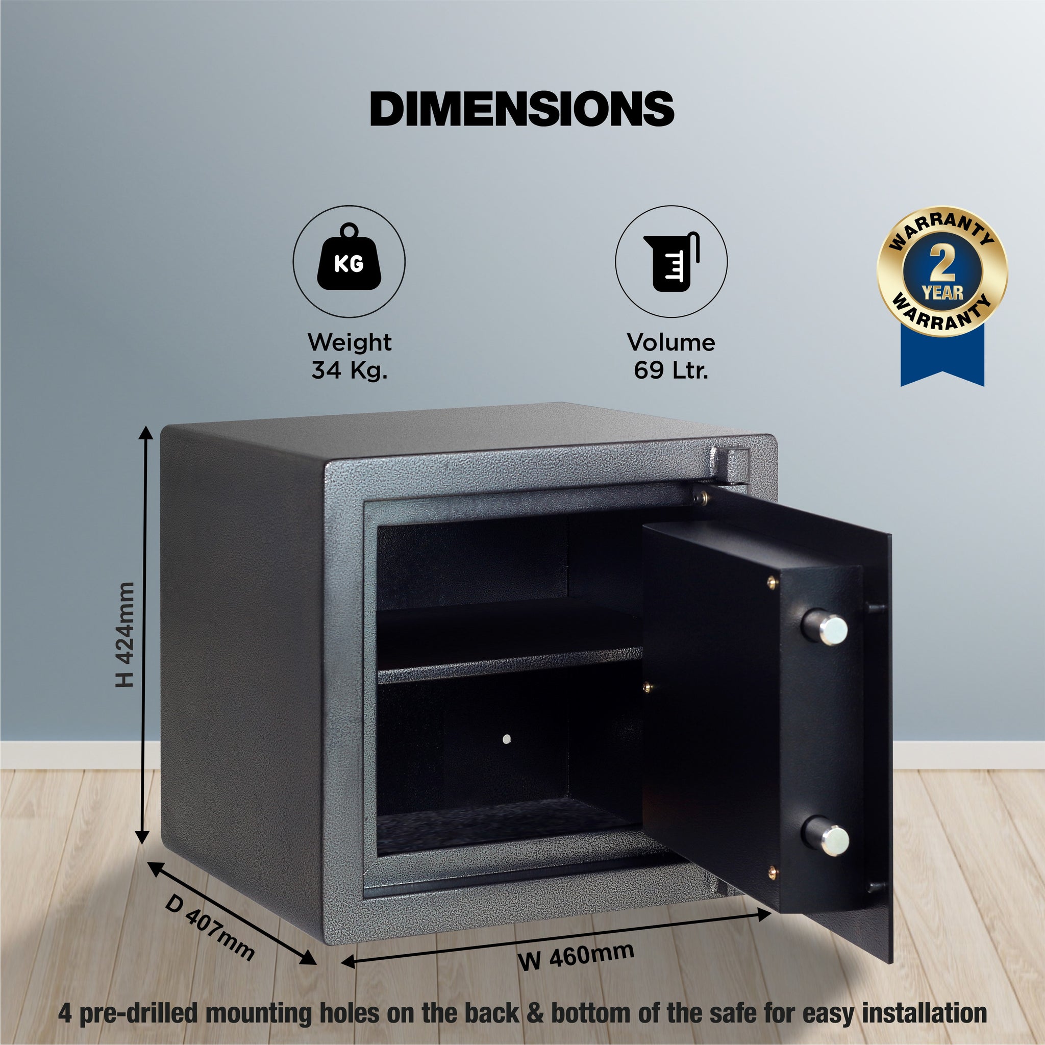 Buy Ozone Guardian Manual - 12 - 69L Manual Safe Locker | Ozokart ...