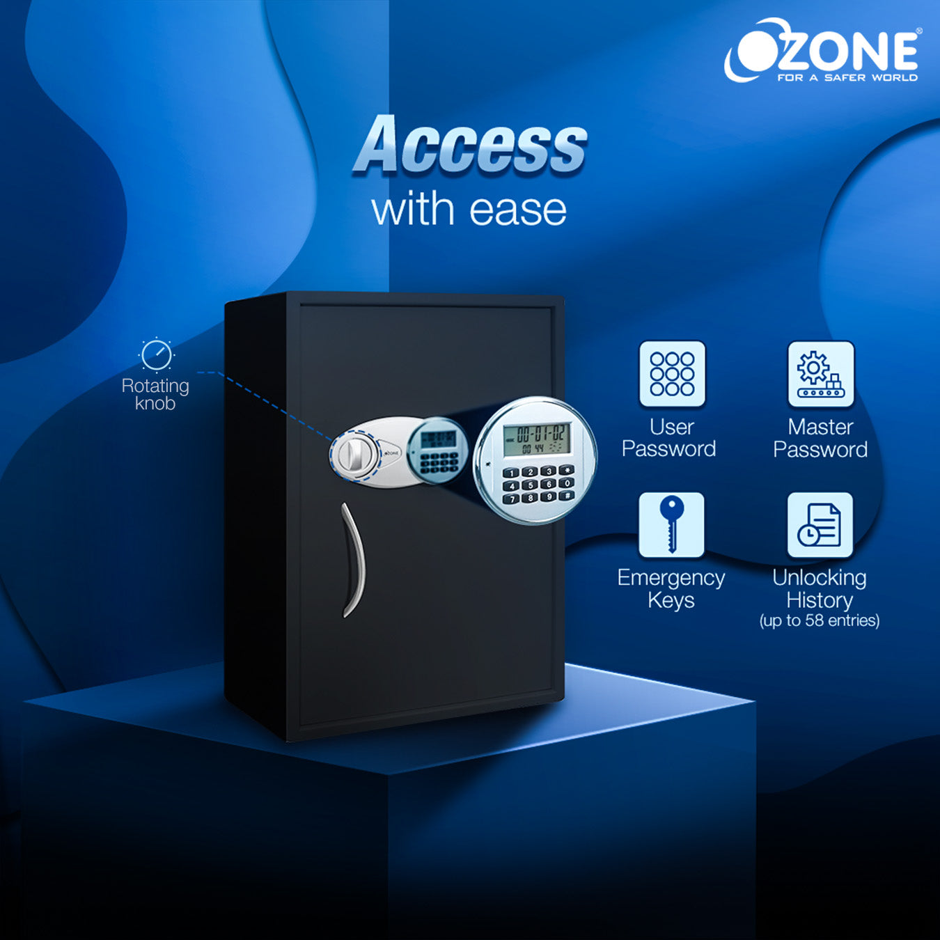 Buy Ozone ES-ECO-BB-77 - 95L Digital Safe Locker | Ozokart
