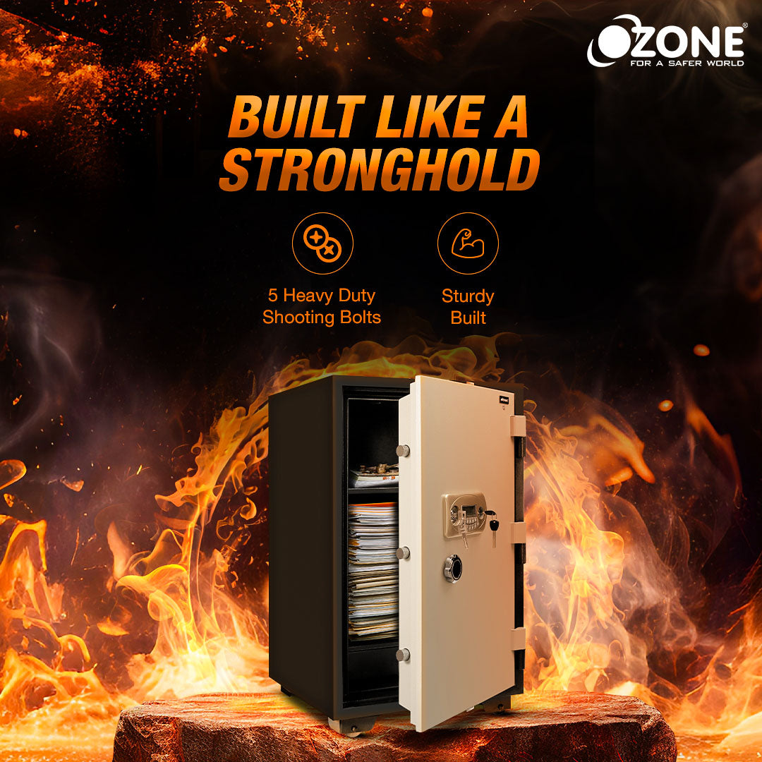 Buy Ozone Fire Warrior-99 (220), Fire Proof 145 Litre, Digital Keypad ...