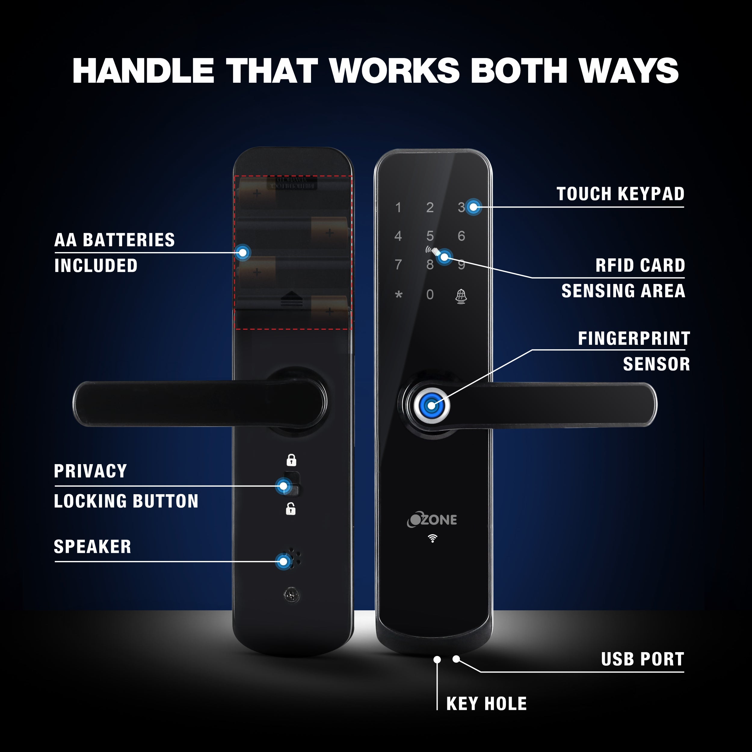 Buy Ozone OZ-FDL-04-Life Std Black Digital Door Locks | Ozokart – Ozone ...